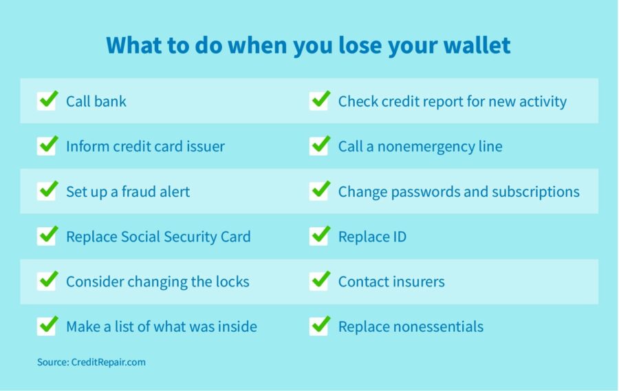 What to do when you lose your wallet | CreditRepair.com