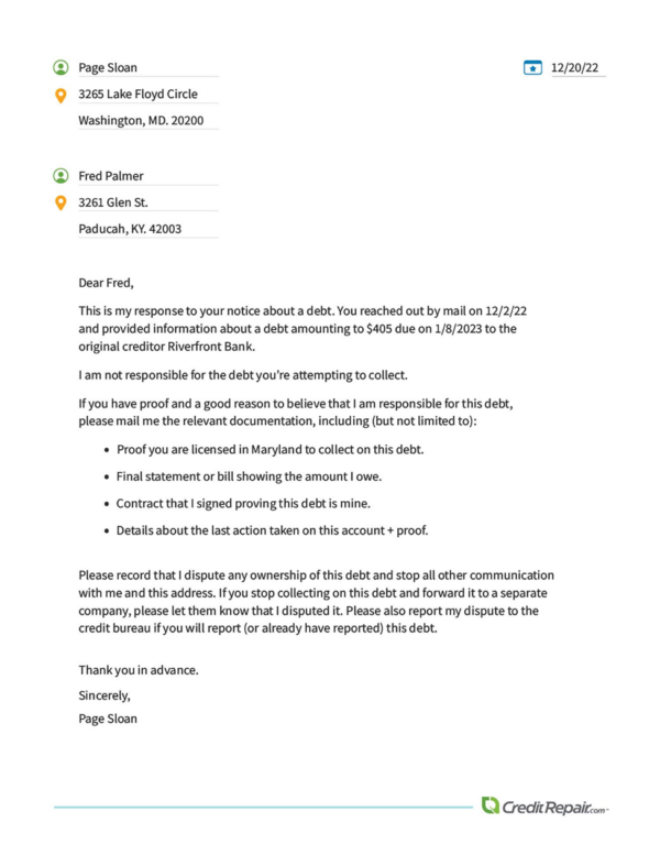 What Is a Debt Validation Letter? | CreditRepair.com